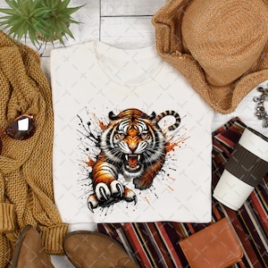 Tiger Scratch PNG, Tiger Sublimation, Tiger Png, Tiger Watercolor ...