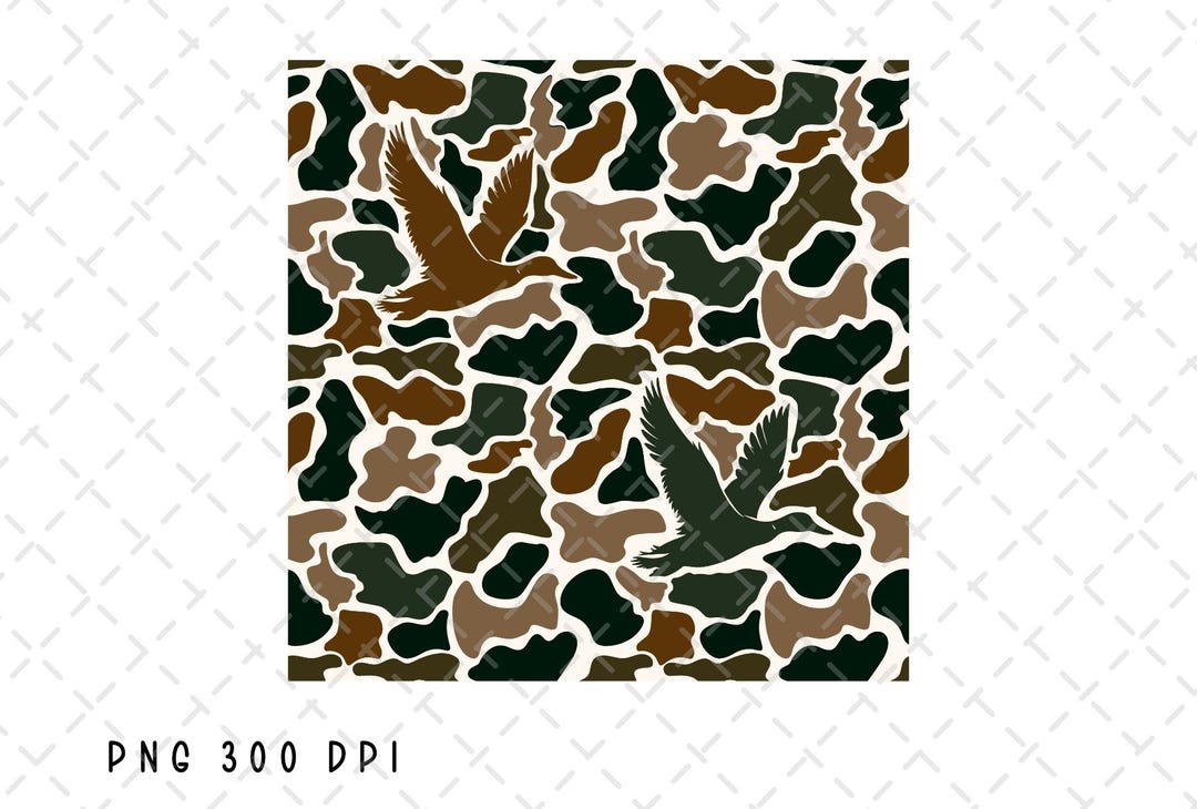 Old Camo Seamless Pattern PNG, Camouflage Duck Hunting Patterns PNG ...