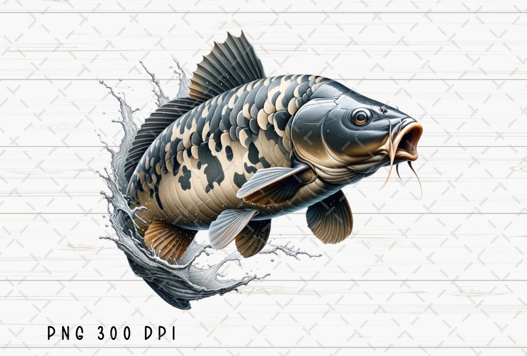 Camo Carp PNG, Carp Fish Sublimation, Jumping Carp Png, Fisherman Shirt ...