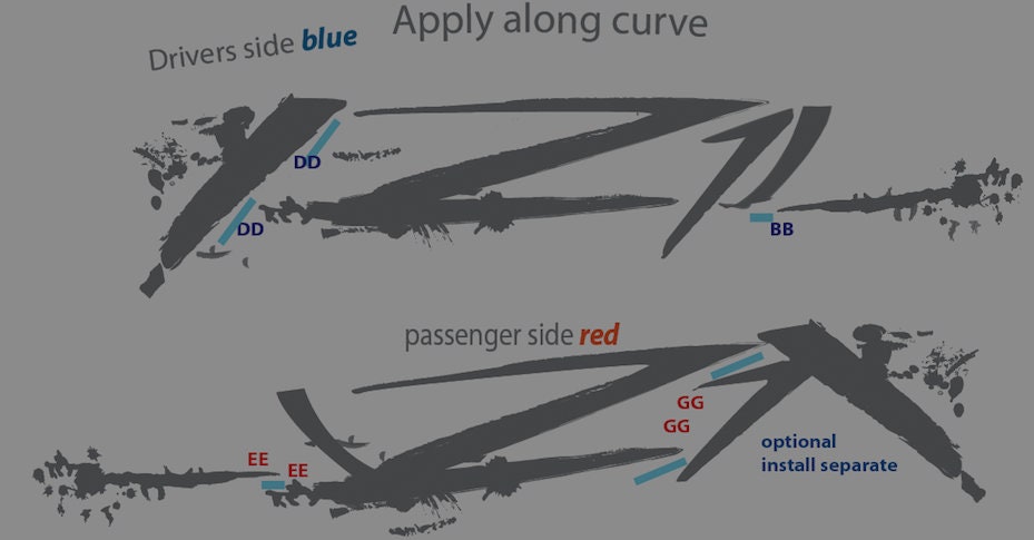 Tige Z1 Splatter Vinyl Graphic Kit for Tige Ski Boats. Multiple Color ...