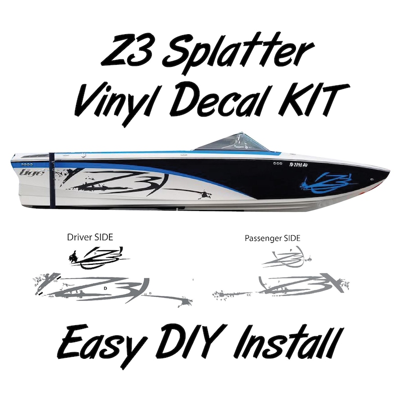 Tige Z3 Splatter Vinyl Decal Kit, Metallic Options - Etsy