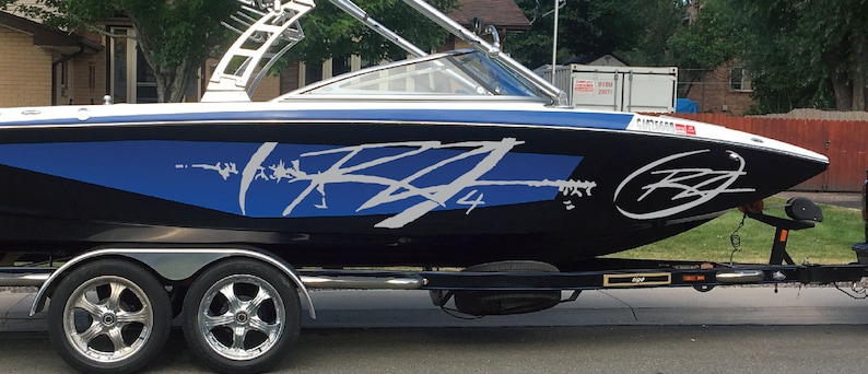 Tige RZ2 Boat Vinyl Graphics Kit, Metallic Color Options - Etsy