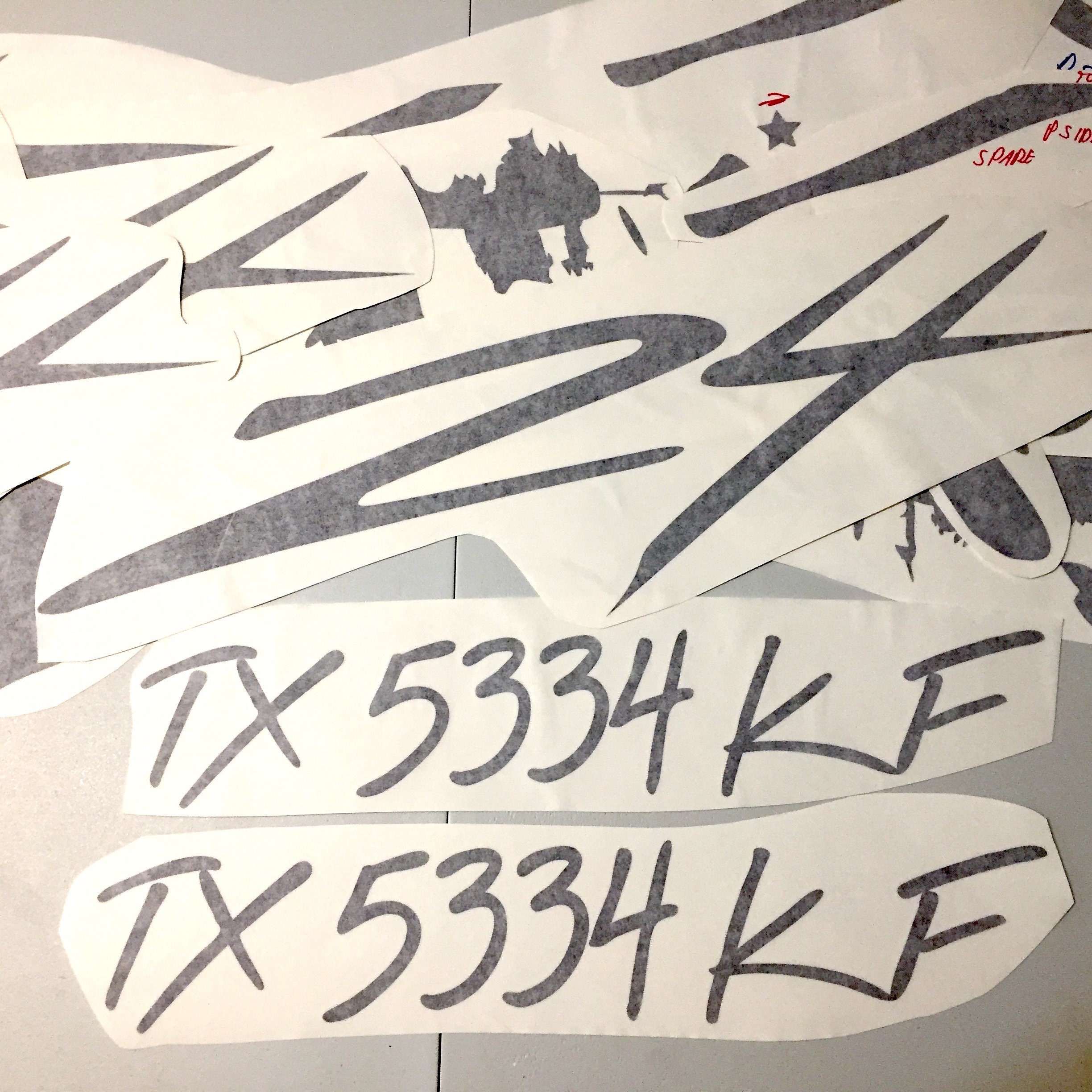 Tige 22VE Vinyl Graphic Kit for Tige Ski Boats. Multiple Color Options ...