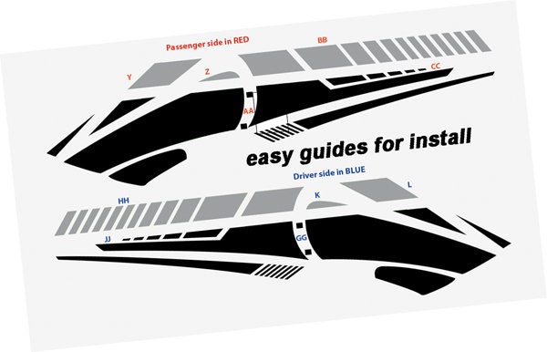 Tige Z2 Boat Vinyl Graphics Kit, Metallic Upgrade - Etsy