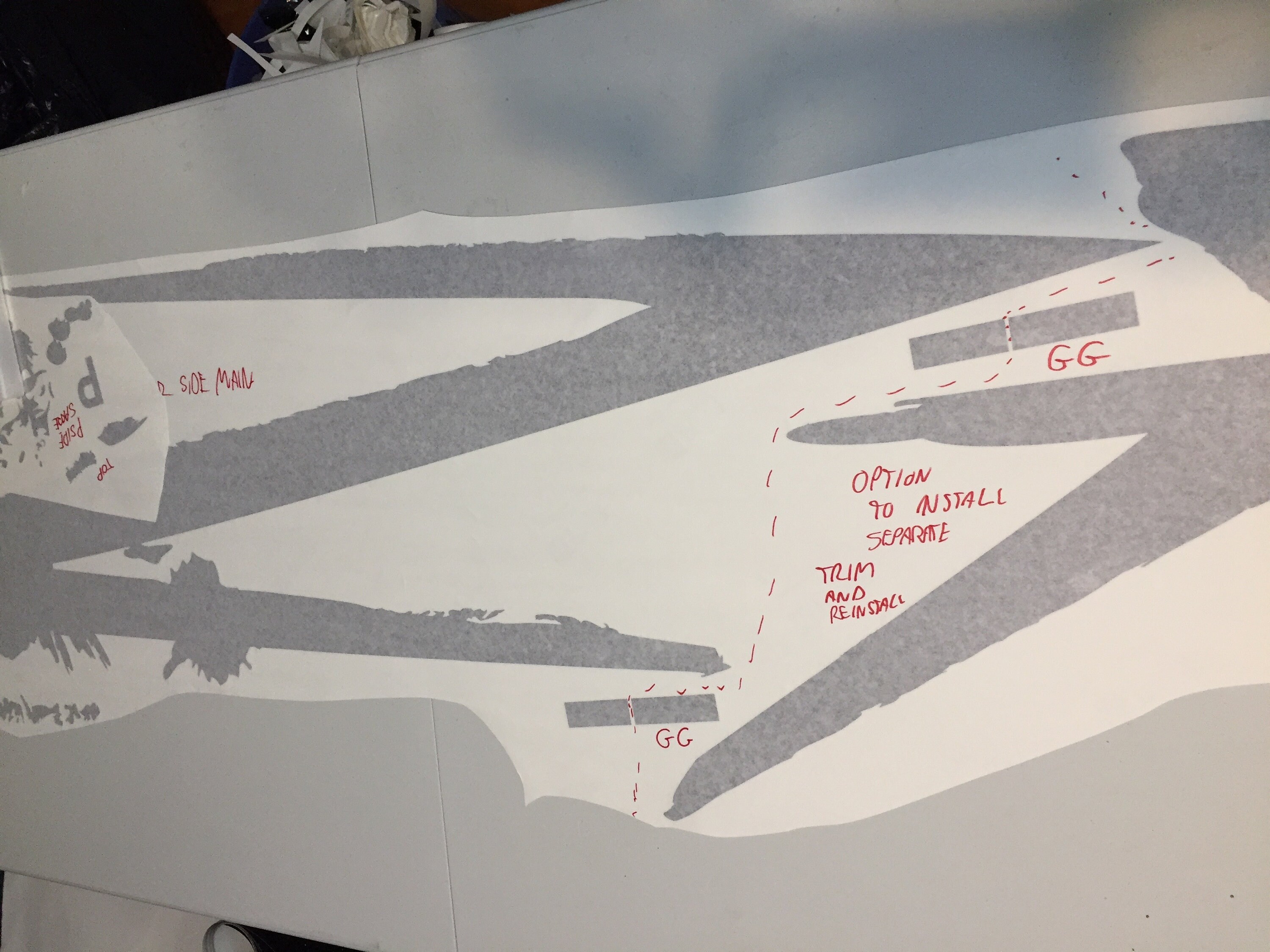 Tige Z1 Splatter Vinyl Graphic Kit for Tige Ski Boats. Multiple Color ...