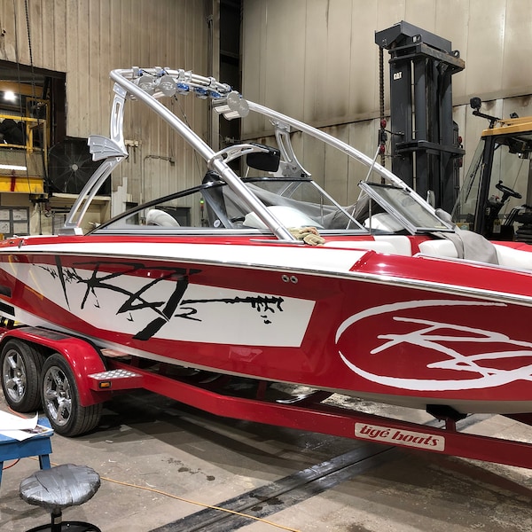 Tige RZ2 Vinyl Graphic Kit for Tige Ski Boats. Multiple Color Options ...