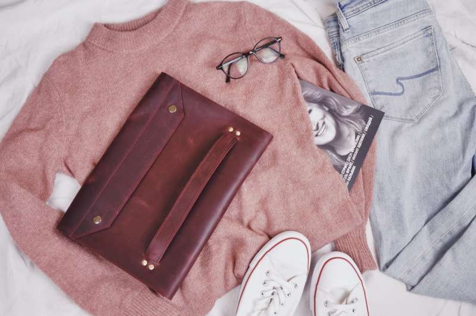 Leather Document Holder Folder Case Office Paper Case - Etsy