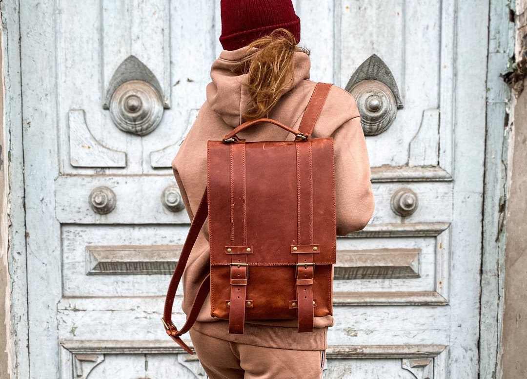 Leather Satchel Backpack Leather Backpack Mens Backpack Backpack Women ...