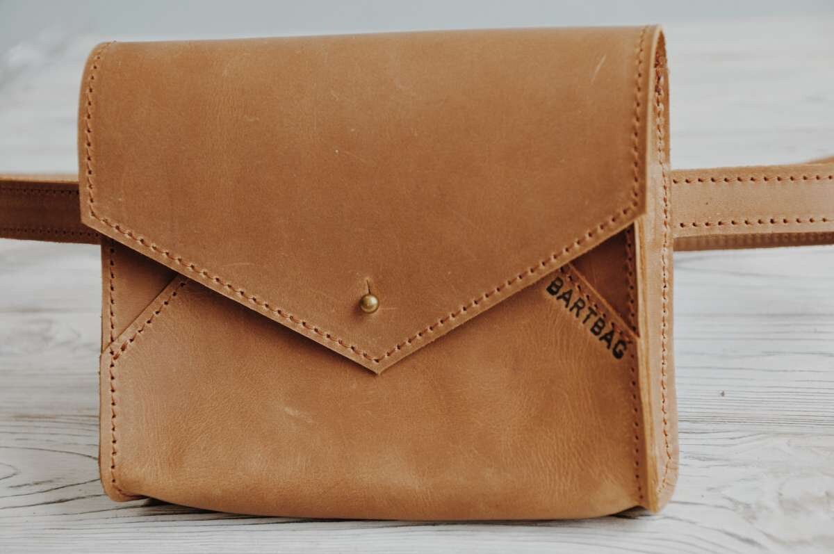 Minimalist Leather Belt Bag Leather Waist Bag Versatile Bum | Etsy