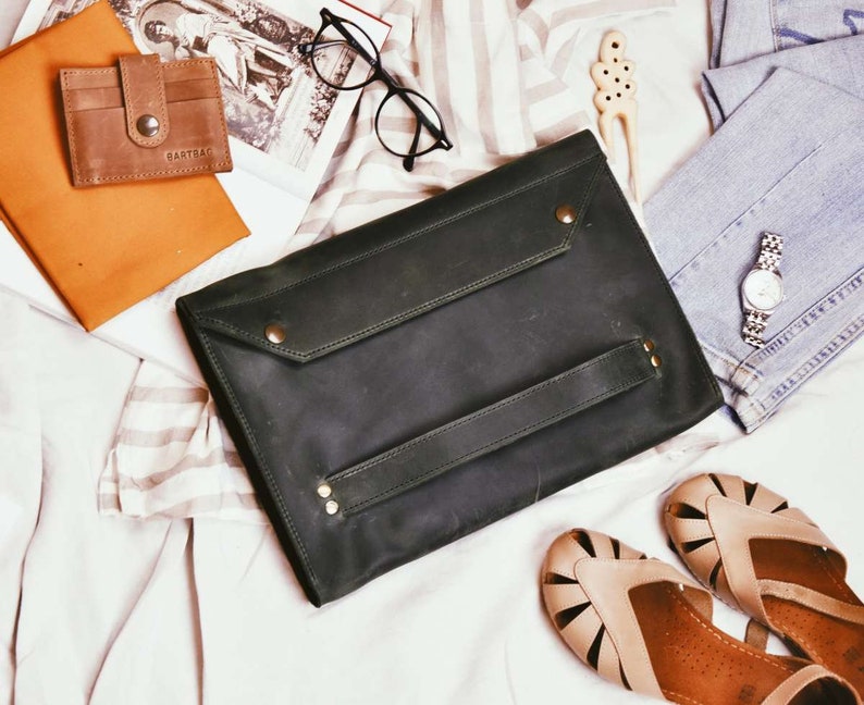 Leather Document Holder Folder Case Office Paper Case - Etsy