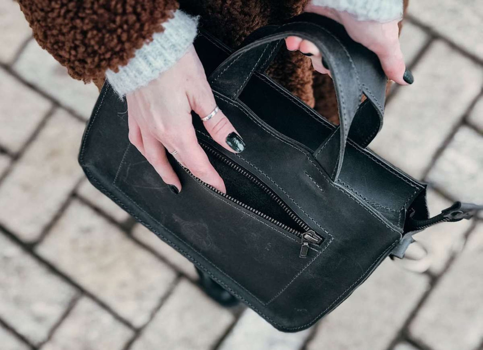 Work bag women Zippered cross body bag Crossbody bags for | Etsy