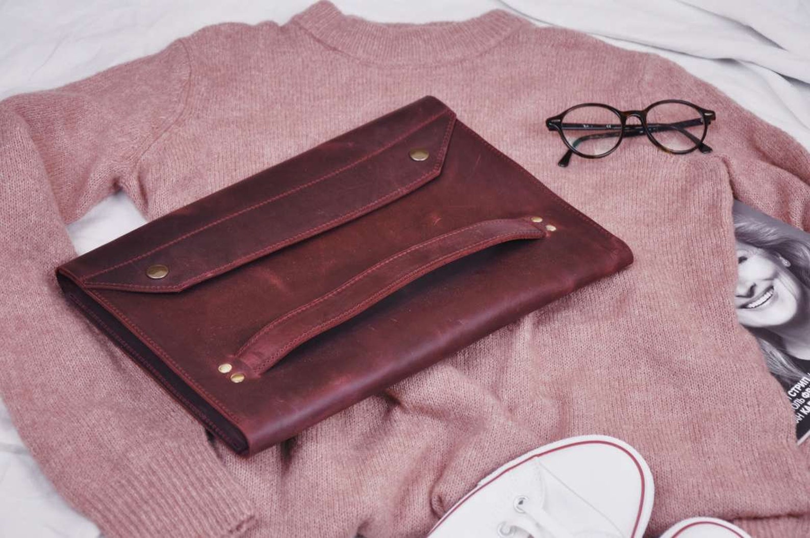 Leather Document Holder Folder Case Office Paper Case | Etsy