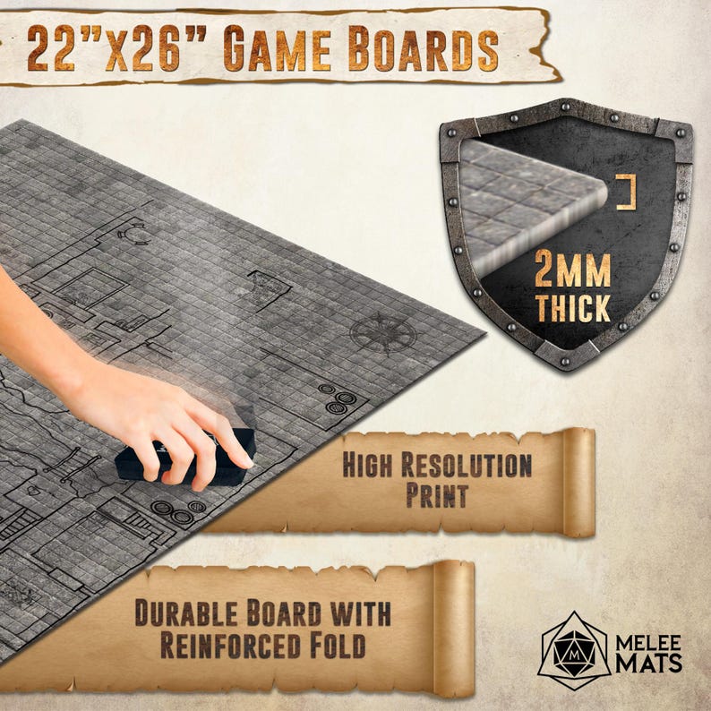 Dungeons and Dragons Dnd Starter Set - 22"x26" Double-sided Dry Erase ...