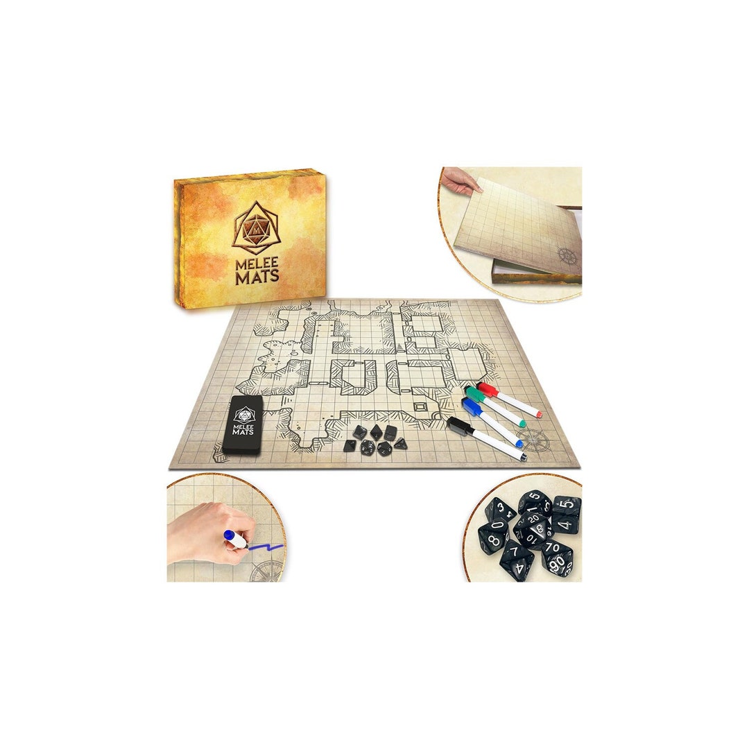 Dungeons and Dragons Gifts - Dnd Map 5e Starter Kit - Double Sided ...