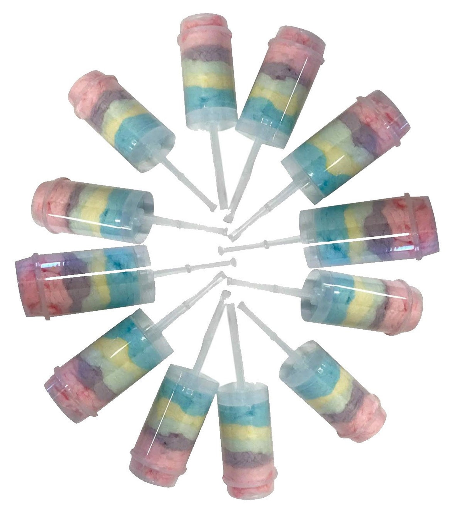 12 Unicorn Cotton Candy Push Pops Cotton Candy Party Favors - Etsy