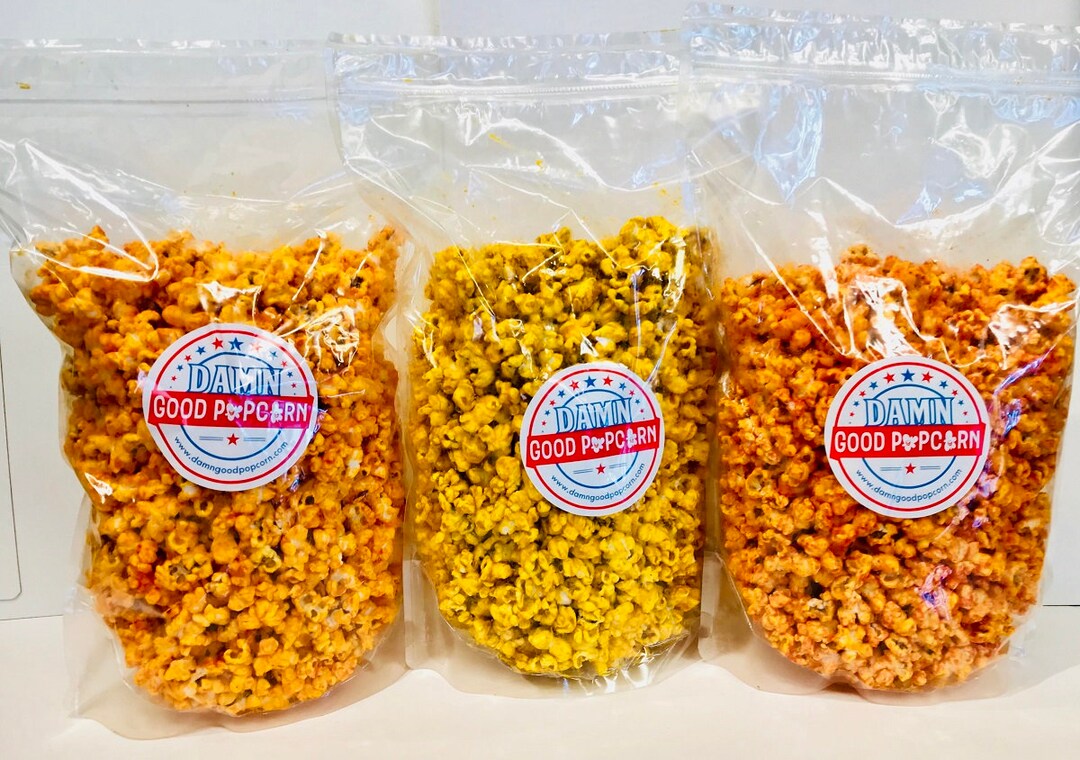Spicy Popcorn Trio Habanero Buffalo and Sriracha 3 7 Oz Bags - Etsy