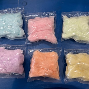 12 Bags Cotton Candy Rainbow Colors Birthday Party Favors - Etsy