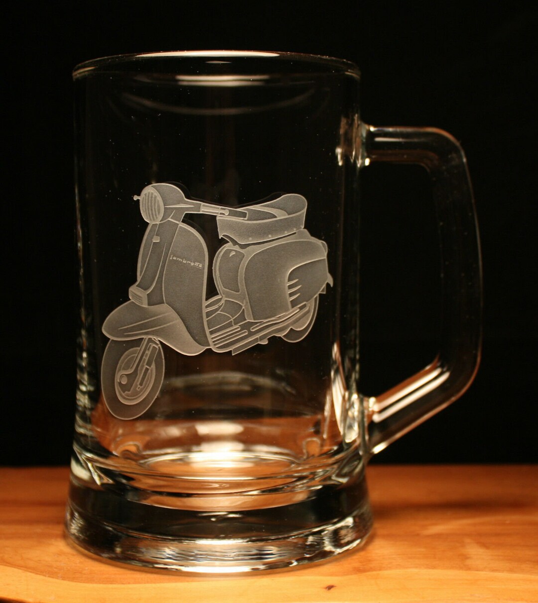 Lambretta Scooter Motorcycle Bike Engraved Glass Pint Tankard - Etsy