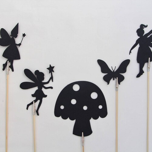 Beauty & the Beast: Silhouette Shadow Puppet Set | Etsy