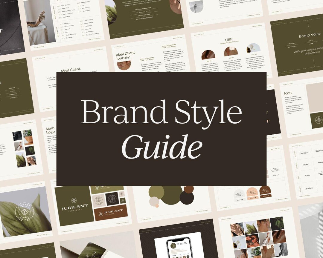 Brand Style Guidelines Canva Template, Brand Manual, Brand Identity ...