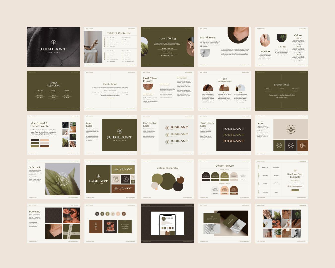 Brand Style Guidelines Canva Template, Brand Manual, Brand Identity ...