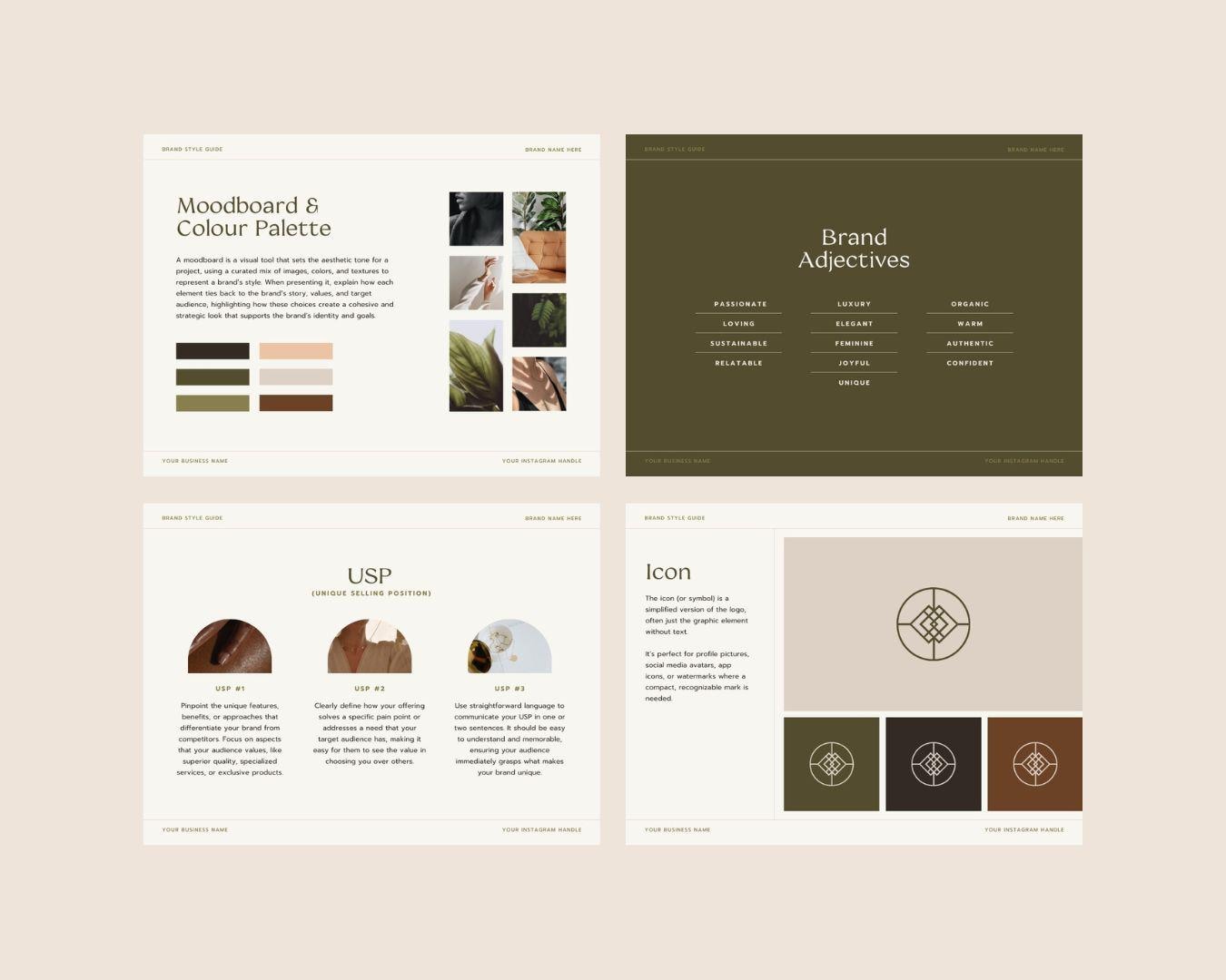 Brand Style Guidelines Canva Template, Brand Manual, Brand Identity ...