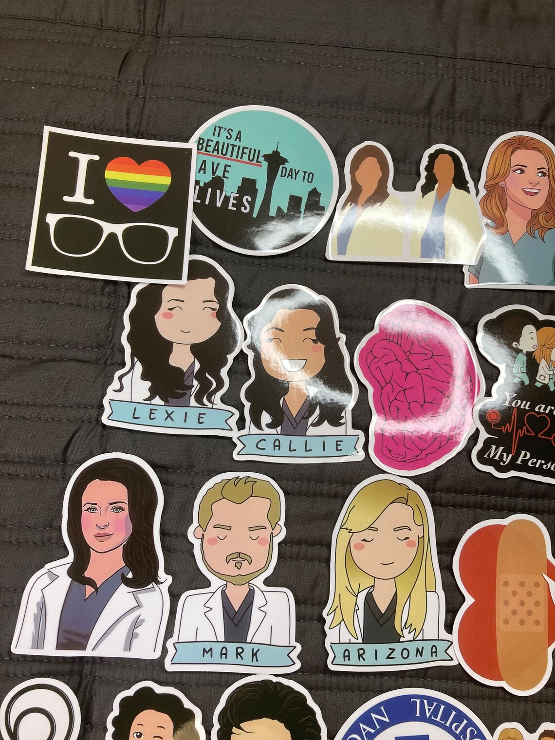 50 Greys Anatomy Sticker Lot Car Laptop Decals Colorful R7 - Etsy