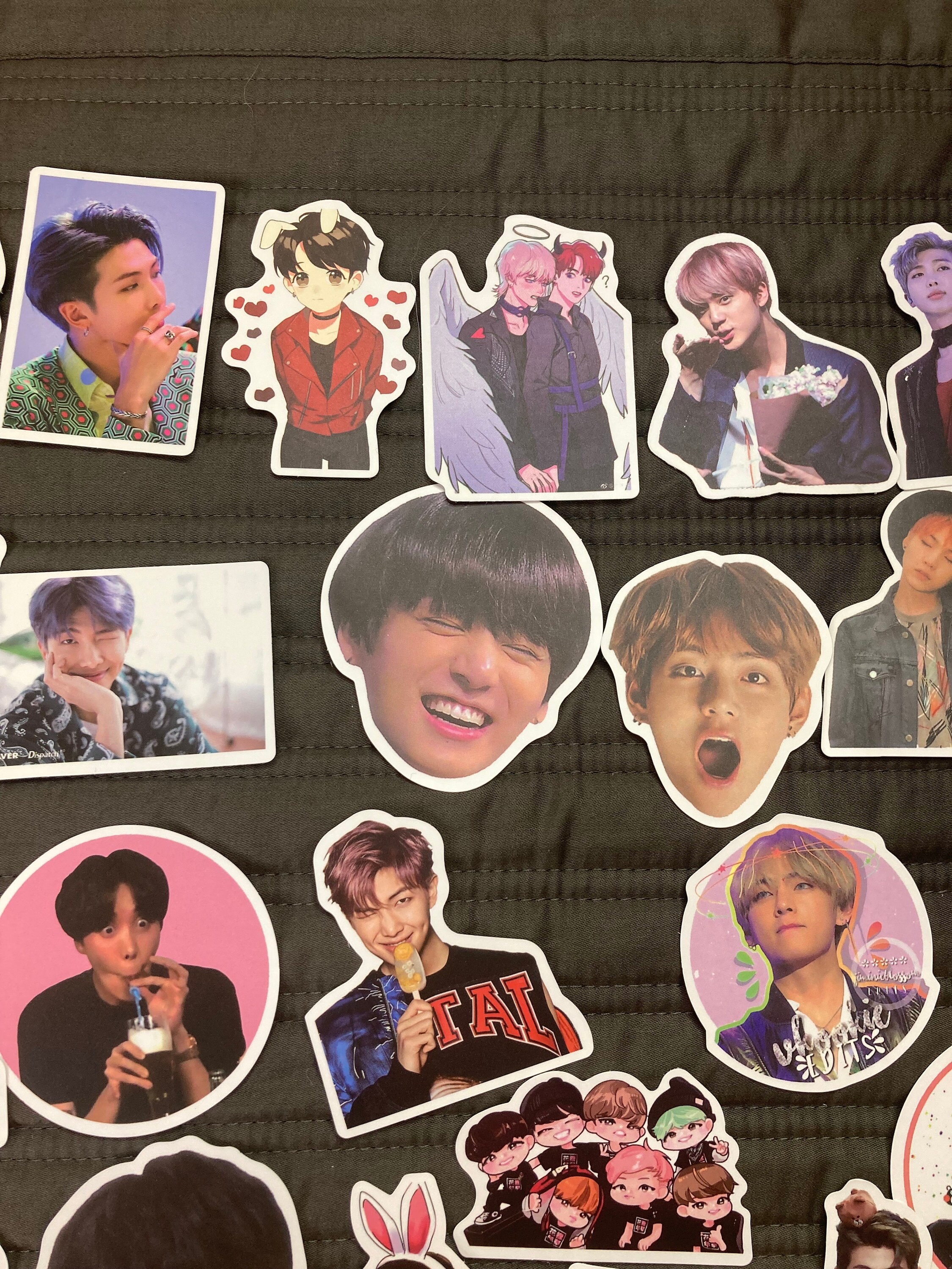 50 Waterproof BTS Boy Band Sticker Lot Car Laptop Decals Colorful R10 ...