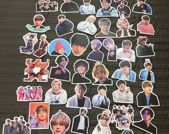 50 Waterproof BTS Boy Band Sticker Lot Car Laptop Decals Colorful R10 ...