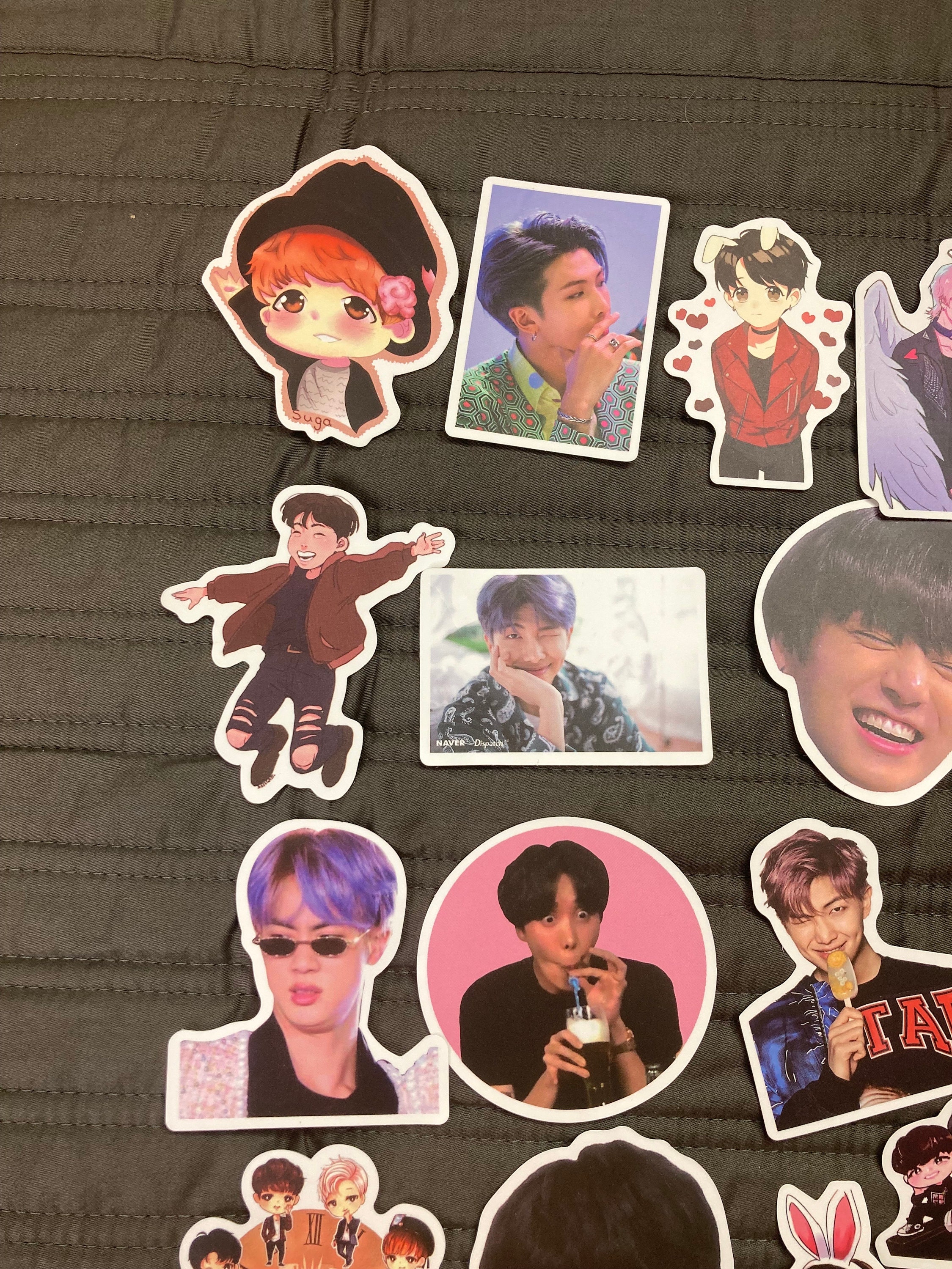 50 Waterproof BTS Boy Band Sticker Lot Car Laptop Decals Colorful R10 ...