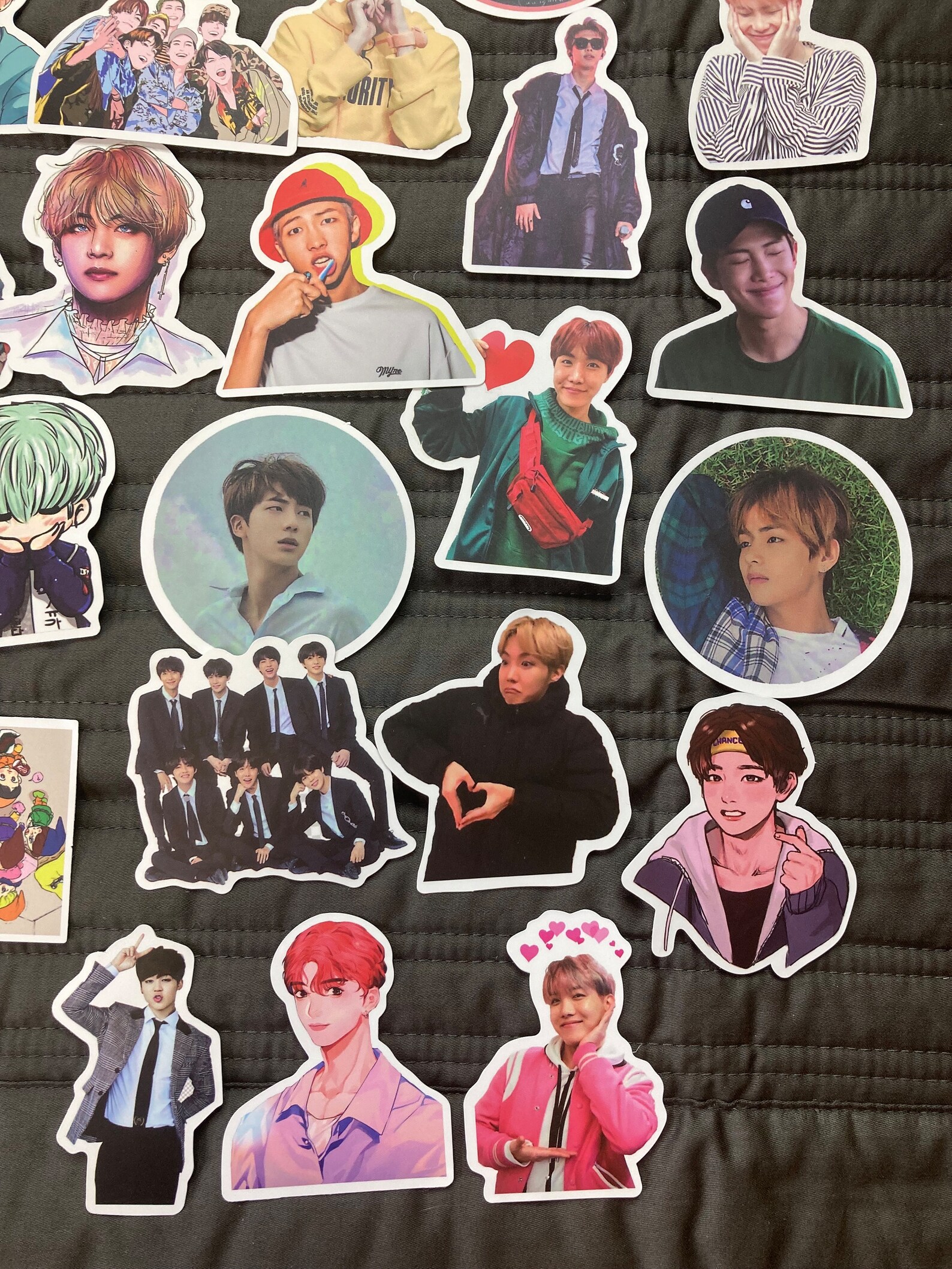 50 Waterproof BTS Boy Band Sticker Lot Car Laptop Decals Colorful R10 ...