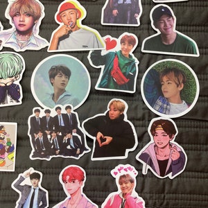 50 Waterproof BTS Boy Band Sticker Lot Car Laptop Decals Colorful R10 ...