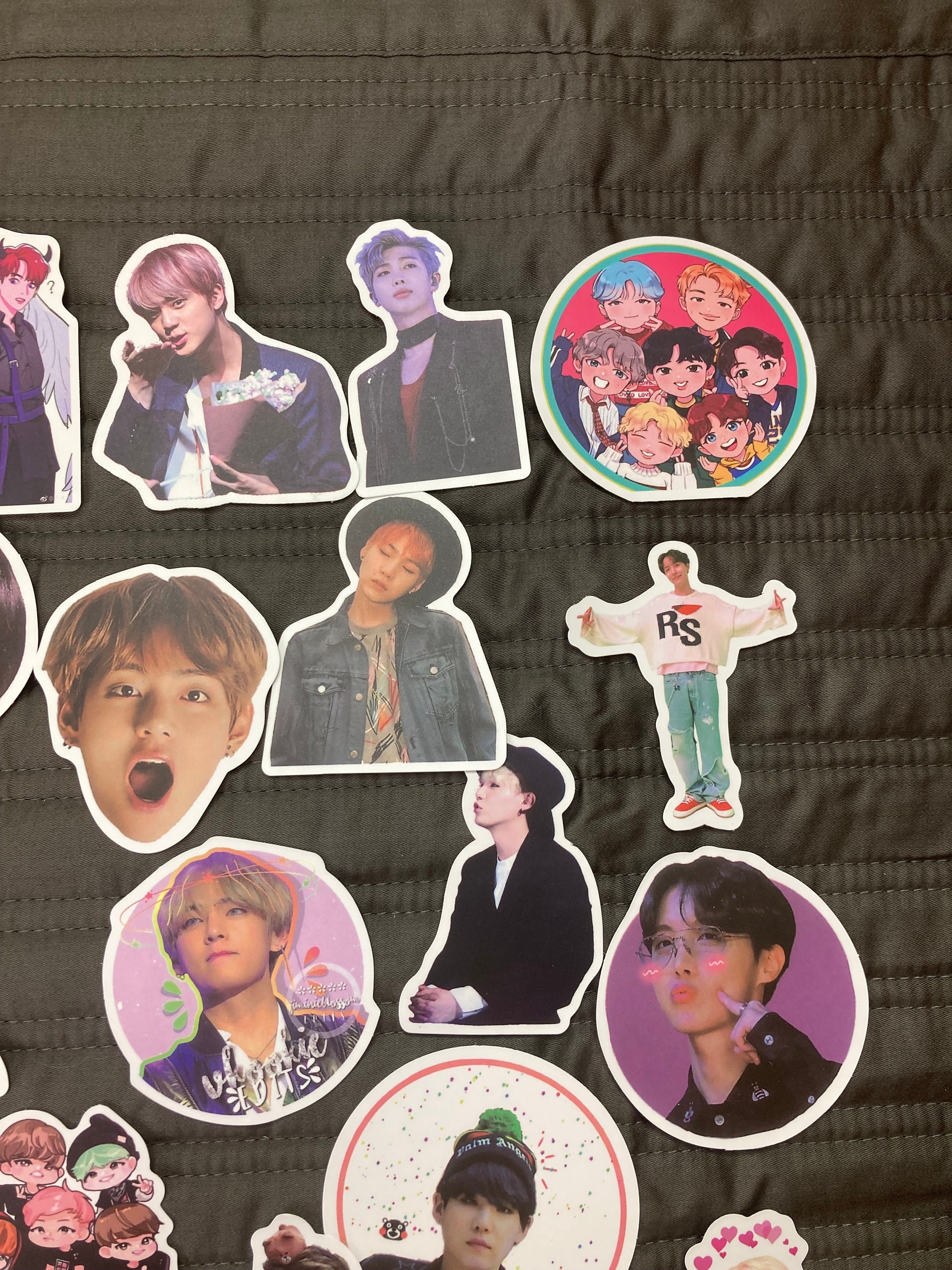50 Waterproof BTS Boy Band Sticker Lot Car Laptop Decals Colorful R10 ...