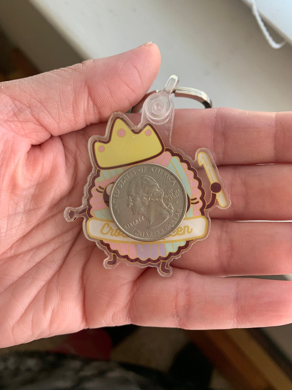 Crochet Queen Keychain / Crochet Keychain / Gift for Crocheter - Etsy