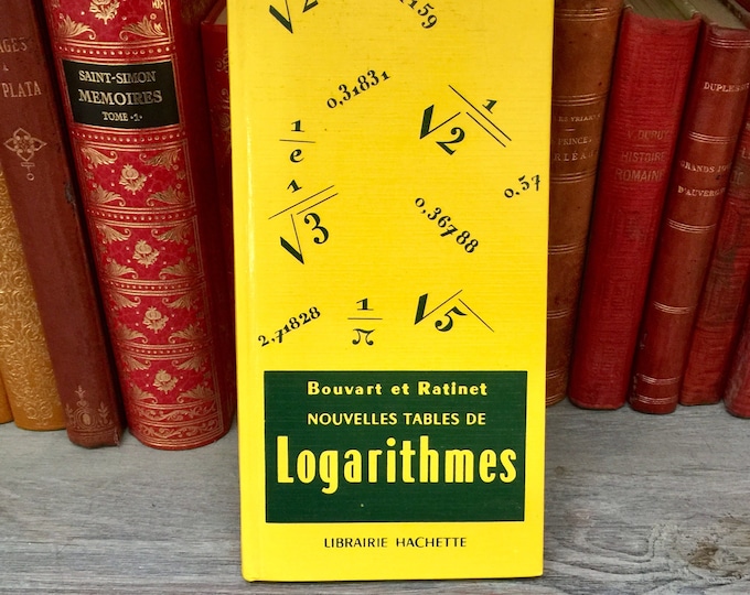 Vintage French 1957 Log Table Book "nouvelles Tables De Logarithmes" by ...
