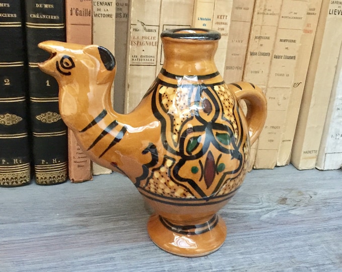 Charming Vintage Magical Camel From Djerba Tunisia, Enameled Ceramic ...