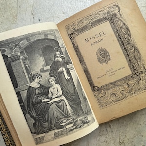Beautiful Antique Catholic Missal in French "missel Romain" 1891 ...