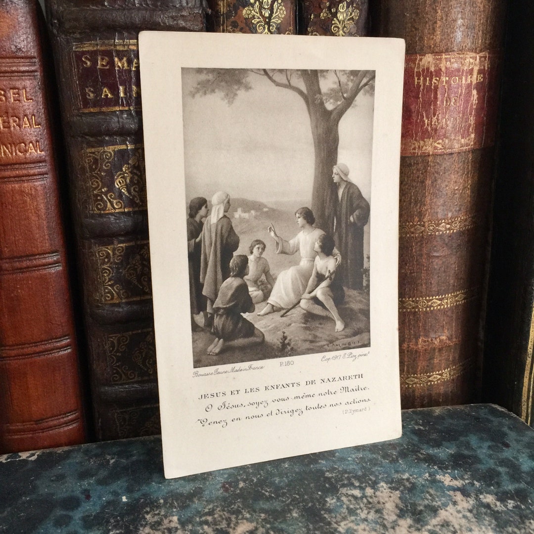 Rare Antique Pious Image From France JESUS Et Les ENFANTS De - Etsy