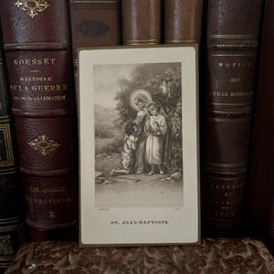Rare Antique Pious Image From France, St JEAN BAPTISTE john the Baptist ...