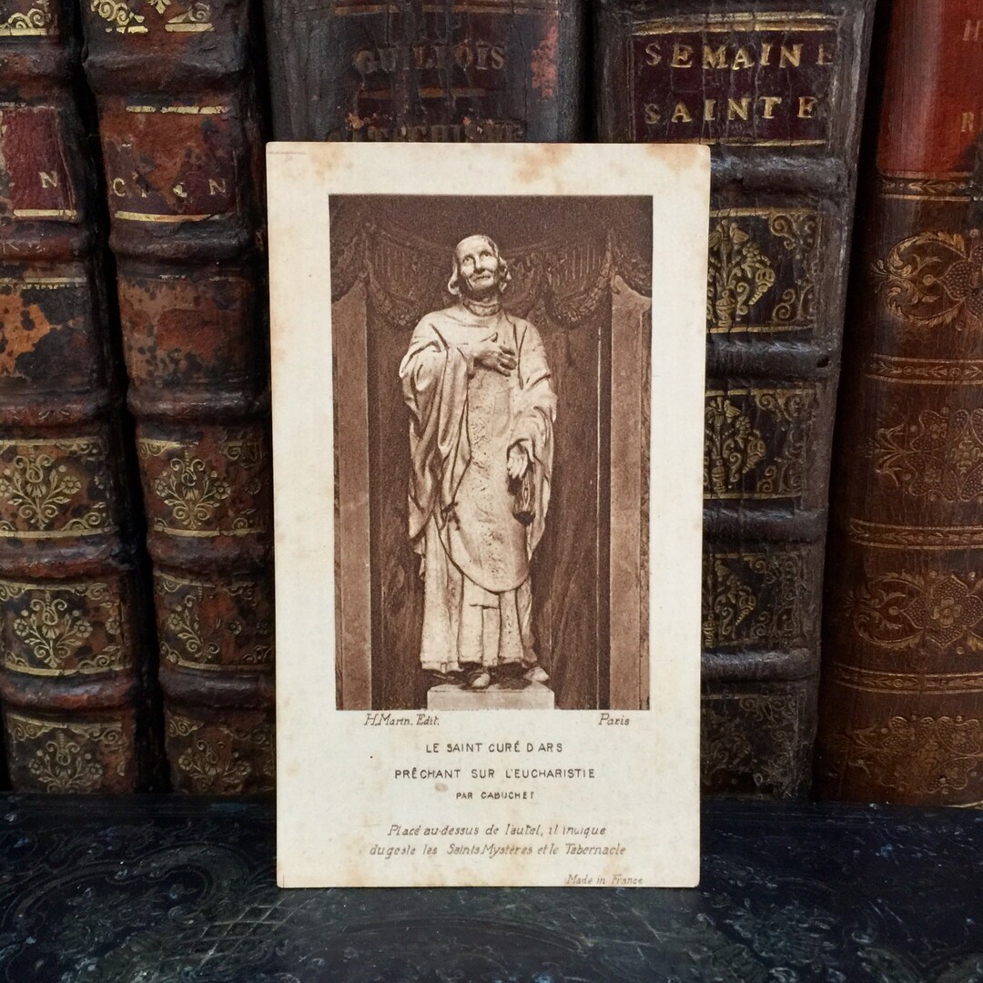 Rare Antique Pious Image From France Saint JEAN BAPTISTE VIANNEY Curé D ...