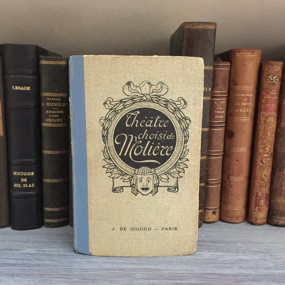 Antique Book in French théâtre Choisi De Molière - Etsy