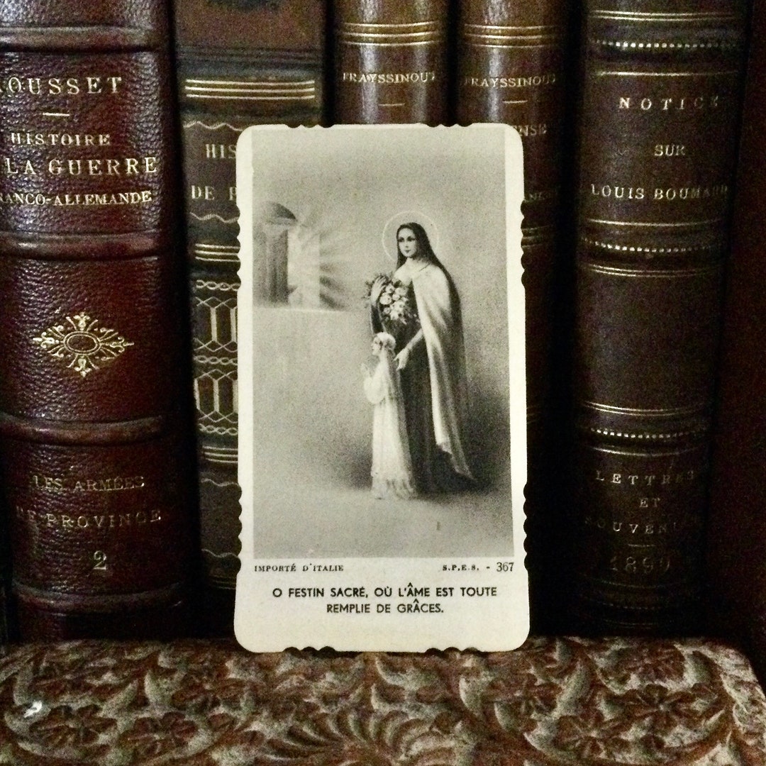Rare Antique Pious Image From France, Communion Image With Saint ...