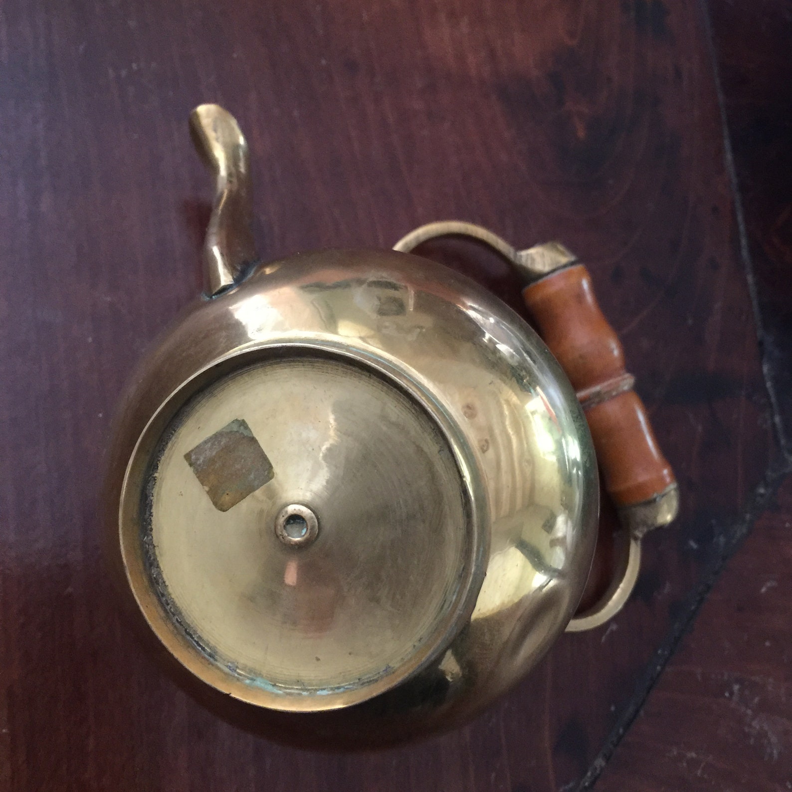 Charming Miniature Heavy Brass Kettle With a Wooden Handle | Etsy Australia