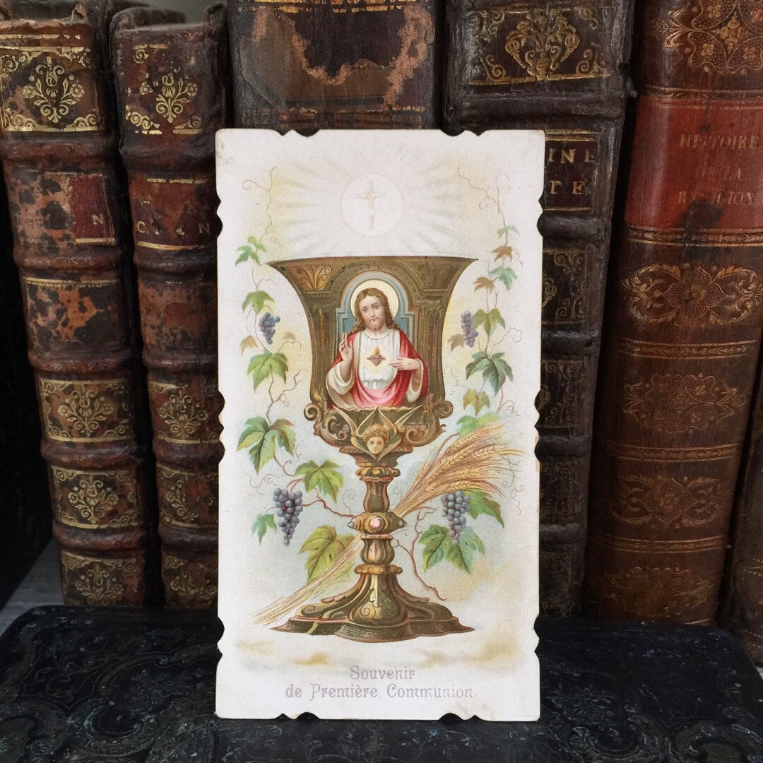 Rare Antique Pious Image From France, First Communion Image ...