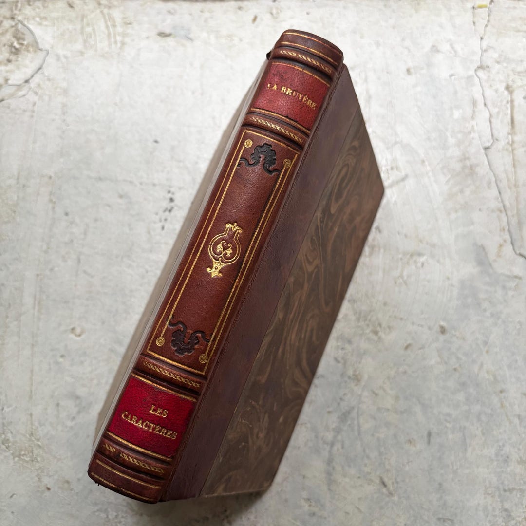 Rare Antique Book in French "les Caractères Ou Les Moeurs De Ce Siècle ...