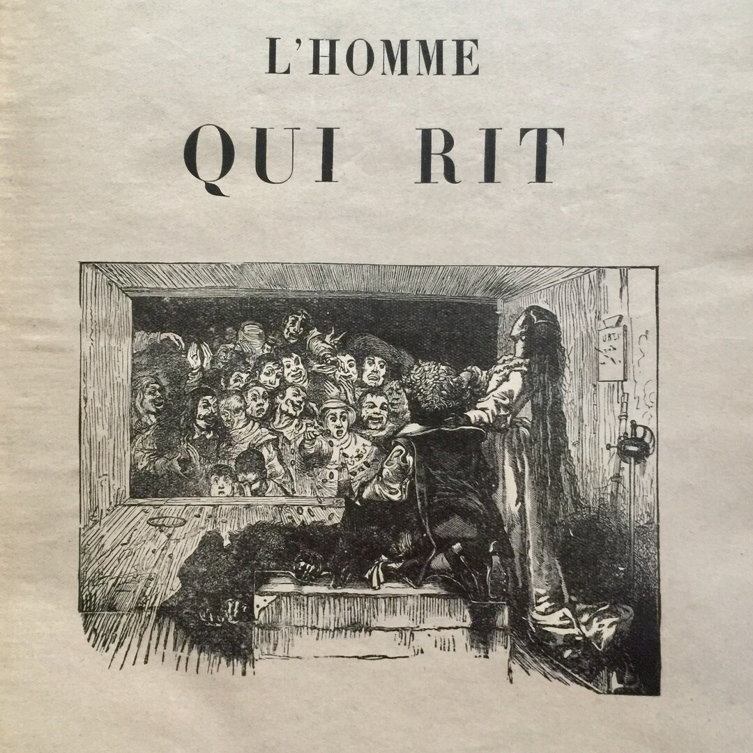 Antique Illustrated Book in French by Victor Hugo, "l'homme Qui Rit ...