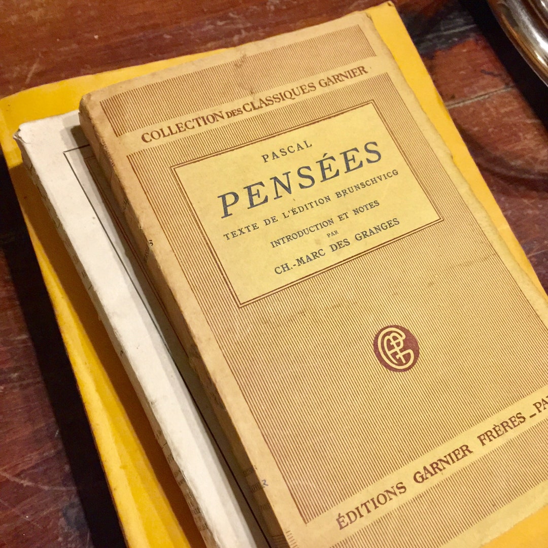 Vintage Book in French les Pensées thoughts - Etsy