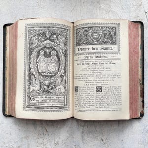 Antique Catholic Roman Parishioner in French and Latin paroissien ...