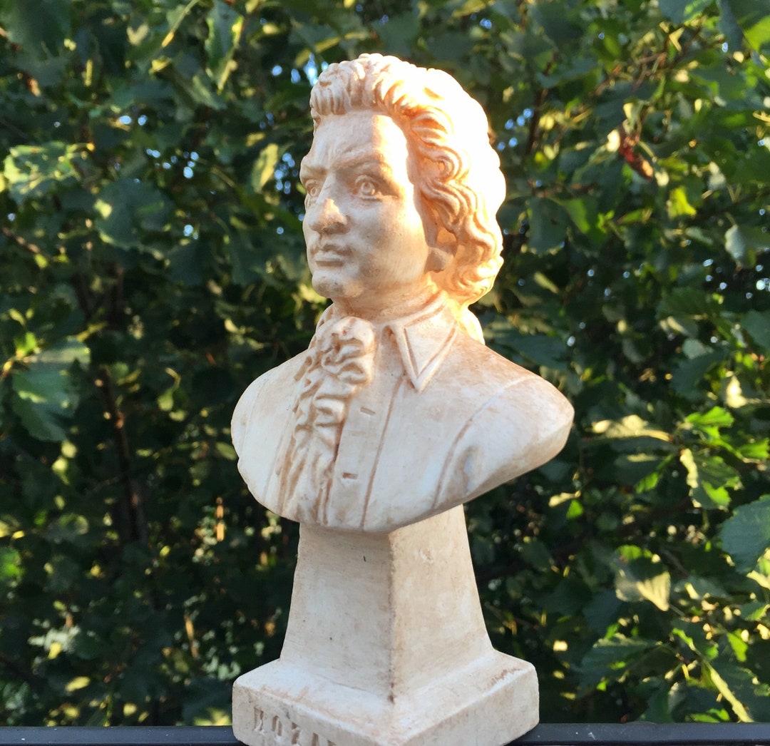 Vintage Bust Statue of Austrian Composer Mozart Made in Italy by Luigi ...
