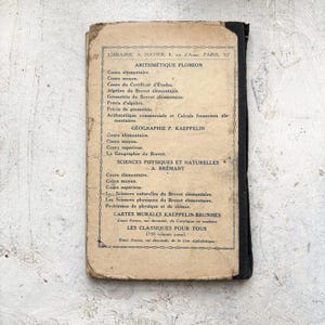 Antique 1929 School Book in French "histoire De France, Cours ...